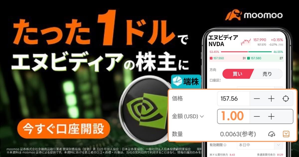 1ドルから米国株に投資！moomoo証券のmicro「マイクロ」株の魅力と仕組みを解説！